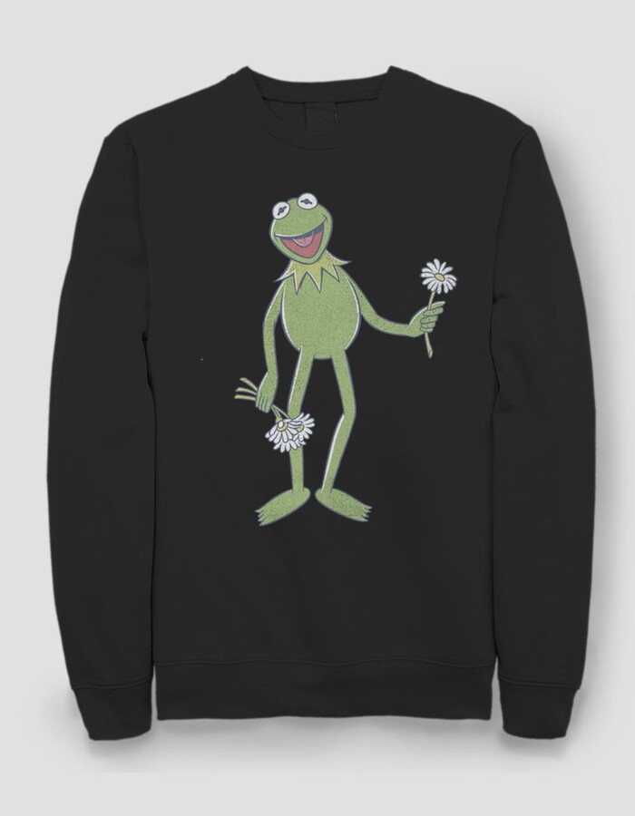 Disney Classic THE MUPPETS Big Kermit Crew Neck Sweatshirt - ShopStyle