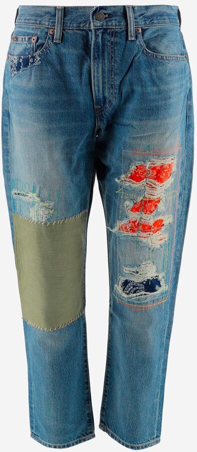 Ralph Lauren Patchwork Boyfriend Jeans - ShopStyle