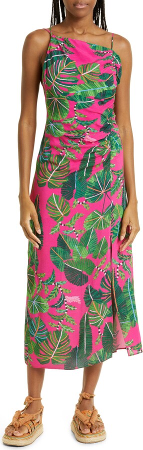 Farm Rio Leaves Midi Dress - ShopStyle