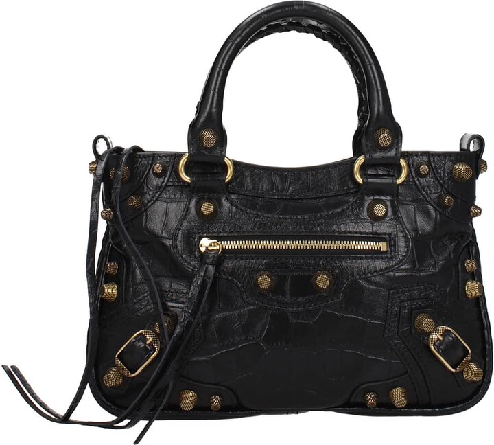 Balenciaga Handbags neo cagole Leather - ShopStyle Tote Bags