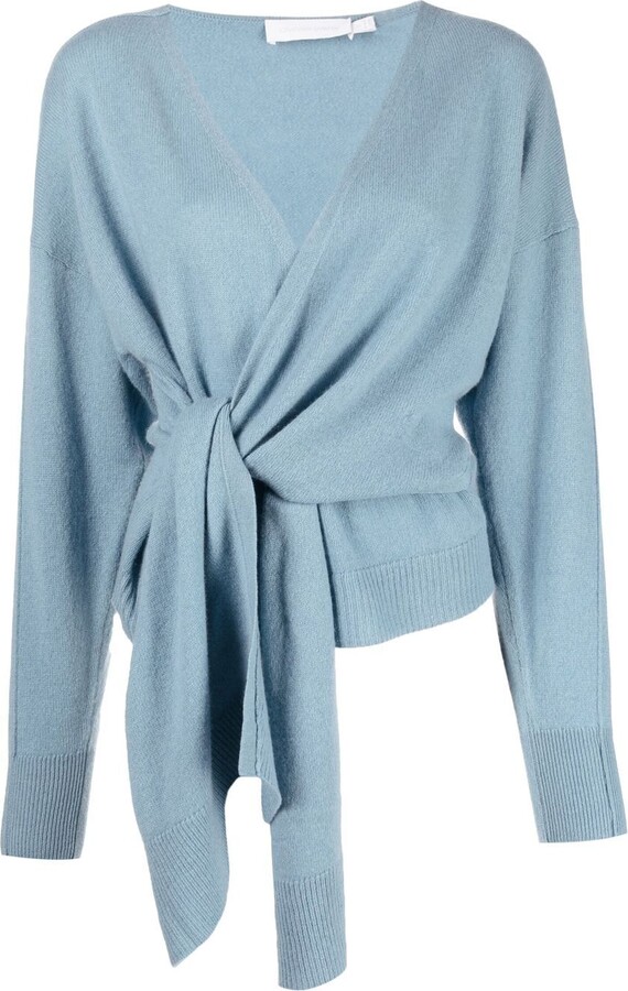 Simkhai Recycled Cashmere-Knit Wrap Jumper - ShopStyle