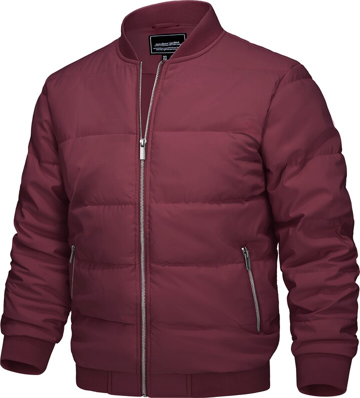 TACVASEN Casual Jackets for Men Sports Baseball Jackets Tactical Bomber ...