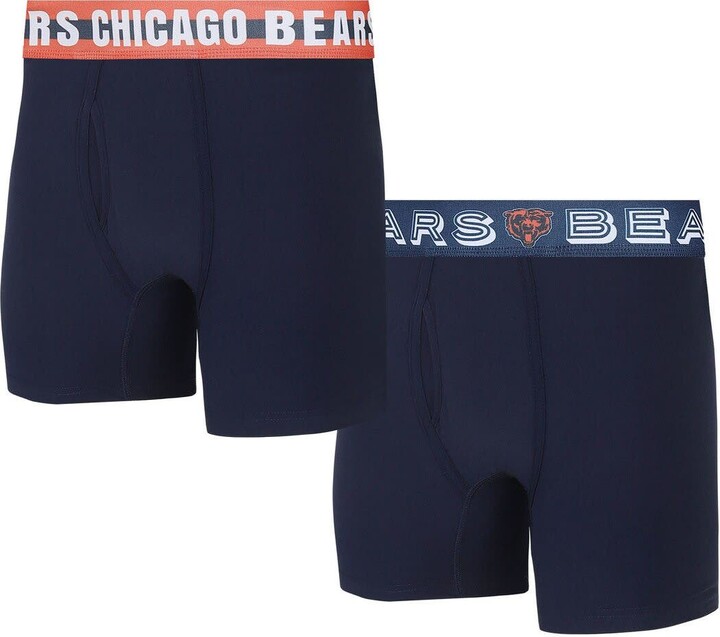 Men's Concepts Sport Chicago Bears Gauge Knit Boxer Brief Two-Pack ...