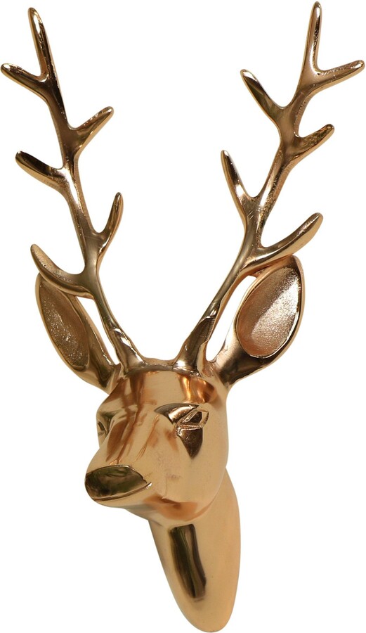 Melody Maison Copper Wall Mounted Stag Head - ShopStyle Artwork
