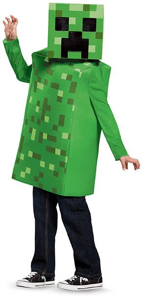 Disguise Boys' Costume Outfits - Minecraft Classic Creeper Dress-Up Set ...