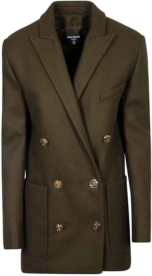 Balmain Double Breasted Jacket - ShopStyle