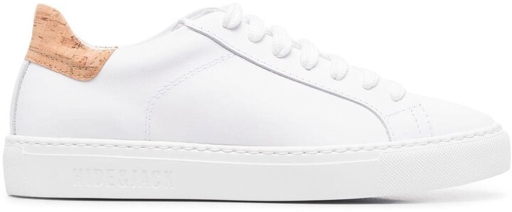 Hide&Jack Cork-Detail Low-Top Sneakers - ShopStyle