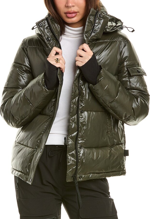 S13 Ella Gloss Straight Puffer Coat - ShopStyle