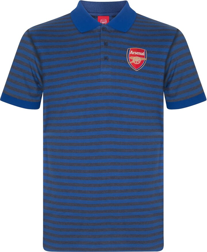 Arsenal F.C. Arsenal FC Official Football Gift Mens Striped Polo Shirt ...