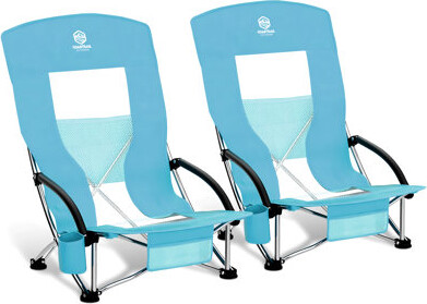 Coastrail Outdoor High Back Beach Chair Lightweight Portable Camping ...