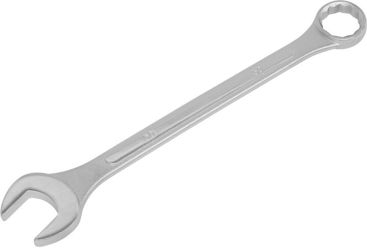 Loops 50mm Large Combination Spanner - Drop Forged Steel - Chrome ...