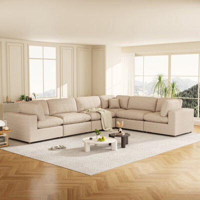 AllModern Murrin 6- Piece Upholstered Sofa Sectional - ShopStyle