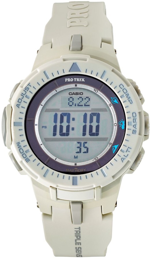 Casio Men's PRO TREK Triple Sensor Tough Solar Digital Watch - ShopStyle