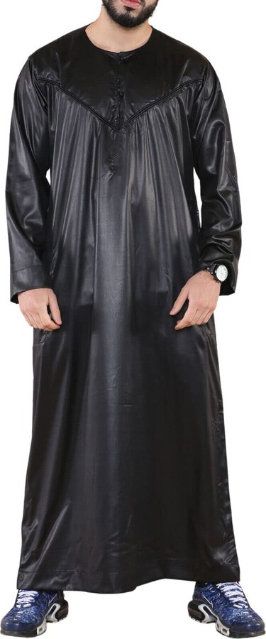 Infinity Leather Mens Thobe Jubba Saudi Emirati Omani Islamic Arabic ...