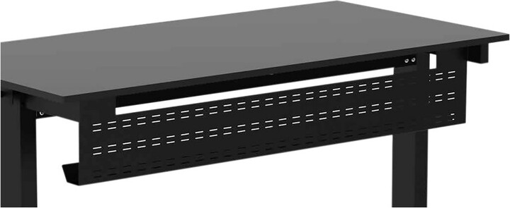 Stand Up Desk Store Under Desk Cable Management Tray Black Horizontal ...