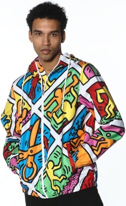 Members Only Men's Keith Haring X Windbreaker Jacket - Multi-MULTI ...