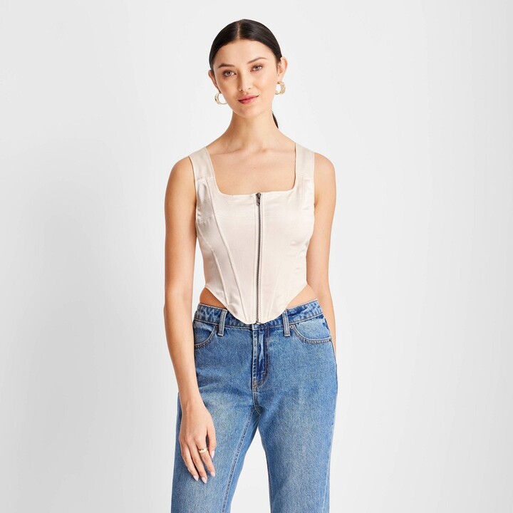 Future Collective with Kahlana Women's Zip-Front Bustier - Future ...