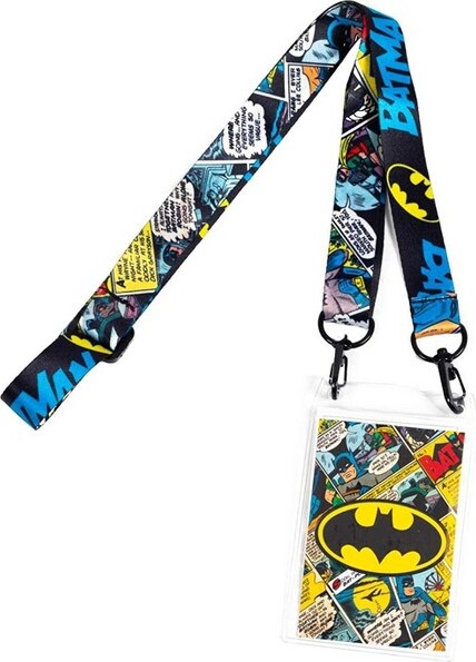 Seven Times Six Batman Comic Book Print Multi-Use Lanyard Clear ID ...