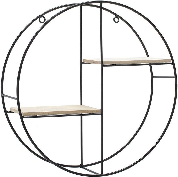 Living and Home Modern Round Floating Decorative Wall Shelf - ShopStyle ...