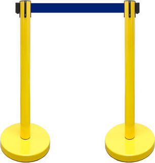 VIP Crowd Control 36" Retractable Belt Queue Safety Stanchion Barrier ...