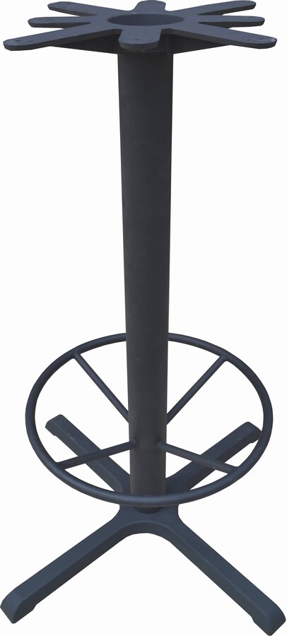 JI Bases Cast-iron 30 x 30-inch 4-prong Bar-height Table Base; 4-inch ...