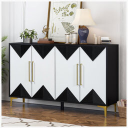 Mercer41 U_STYLE Unique Features of a Four-Door Cabinet with Two-Tone ...