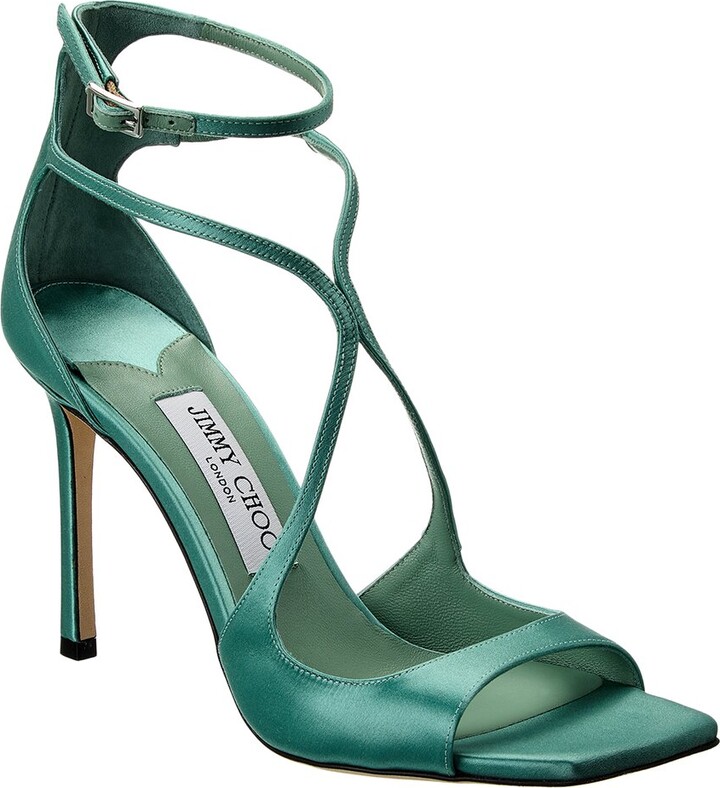 Jimmy Choo Azia 95 Satin Sandal - ShopStyle