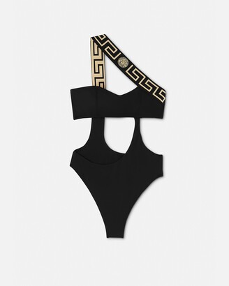 Versace Greca Border One-Piece Swimsuit - ShopStyle