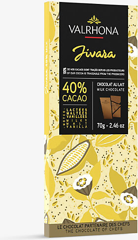 Valrhona Jivara 40% Cacao Milk Chocolate bar 70g - ShopStyle Food ...