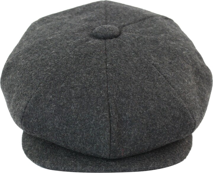 Infinity Leather 8 Panel Newsboy Cap Wool Gatsby Baker Boy Grandad ...
