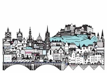 Susie Wright Edinburgh Skyline Digital Art Print - ShopStyle