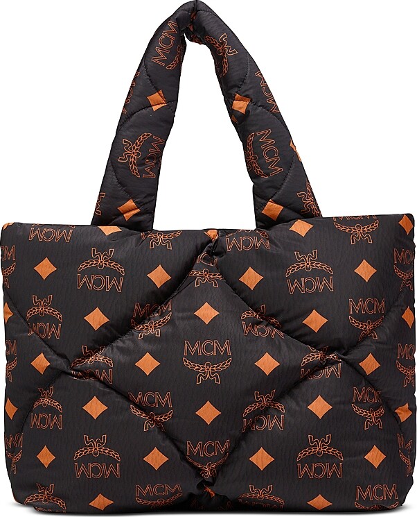 MCM Munchen Maxi Monogram Quilted Nylon Large Tote Bag - ShopStyle
