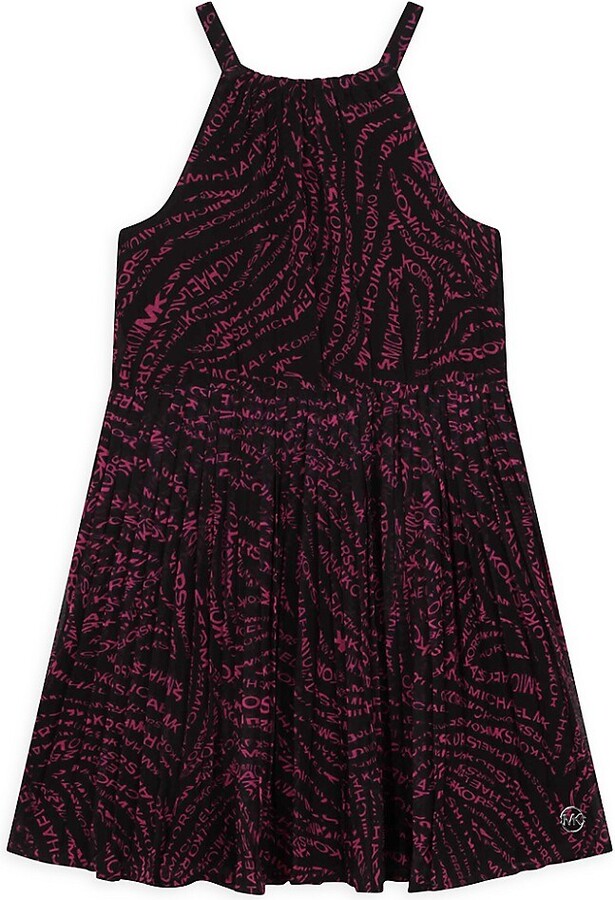 Michael Kors Kids Little Girl's & Girl's Logo Print Sleeveless Dress ...