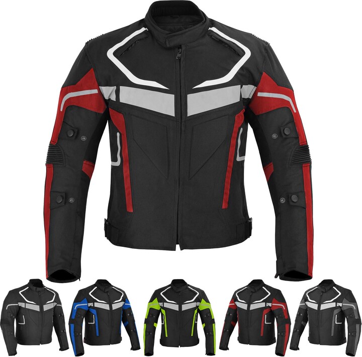 VASTER Mens Motorbike Motorcycle Jacket Waterproof Jacket Textile Biker ...