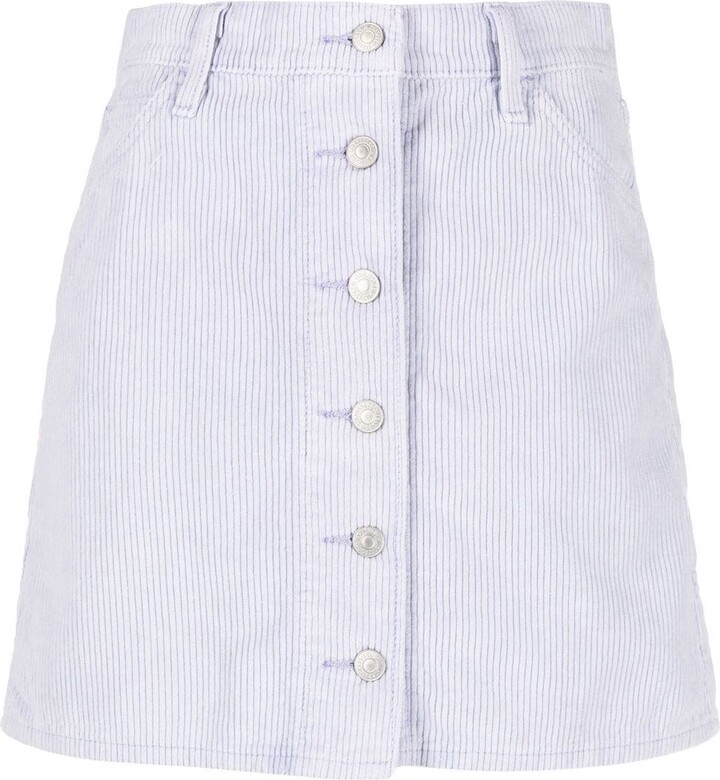 Levi's Corduroy Front-Button Skirt - ShopStyle