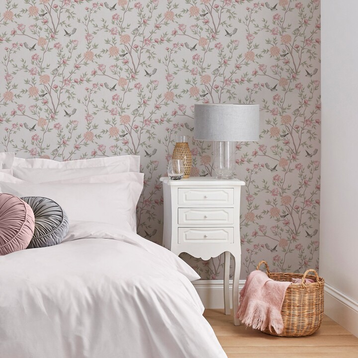 Holly Willoughby Carmella Soft Pink Wallpaper Pink - ShopStyle