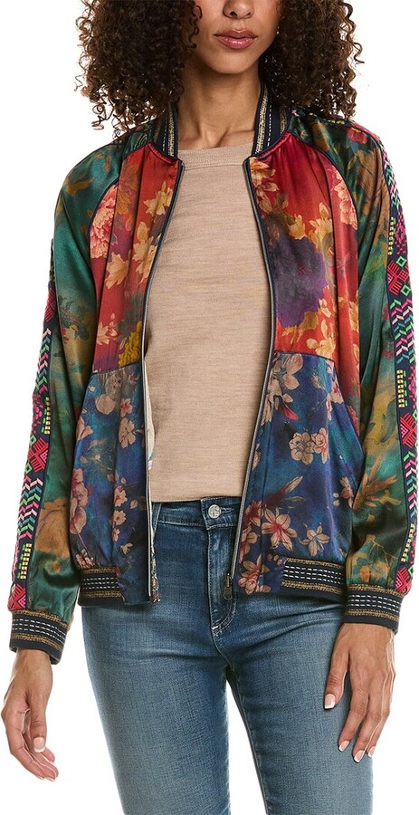 Johnny Was Vintage Reversible Bomber Jacket - ShopStyle