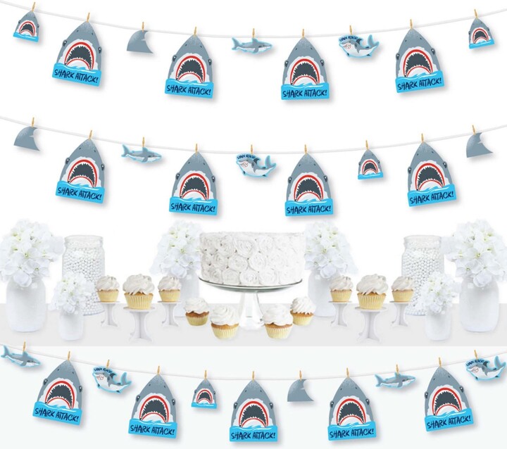 Big Dot of Happiness Shark Zone - Jawsome Shark Party or Birthday Party ...