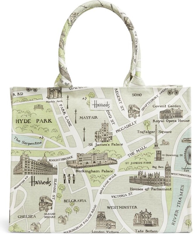 Harrods West End Map Grocery Shopper Bag - ShopStyle