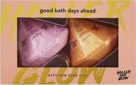Holler and Glow Good Bath Days Ahead Bath Gem Soak Duo - 2ct/10.58oz ...