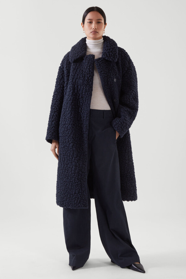 Cos Faux Shearling Coat - ShopStyle