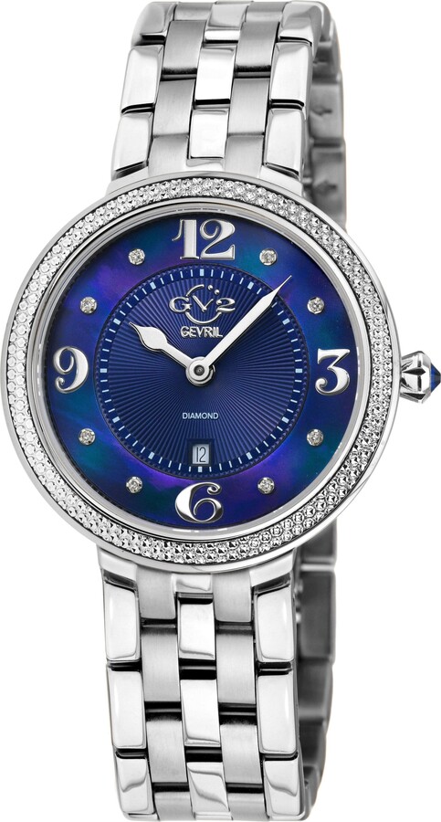 GV2 Verona Steel Swiss Quartz Watch - ShopStyle