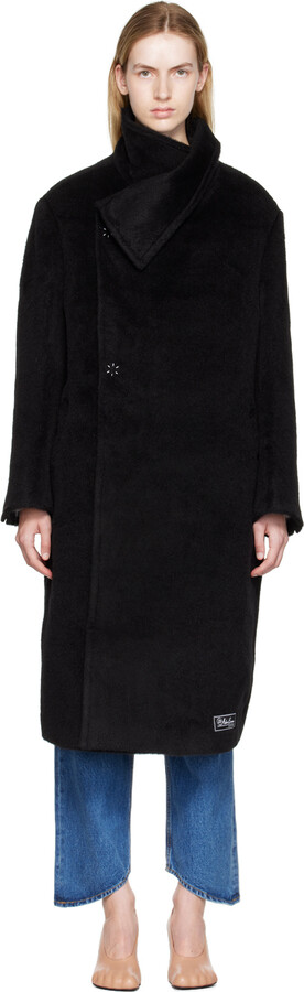 Ader Error Black Wrap Coat - ShopStyle