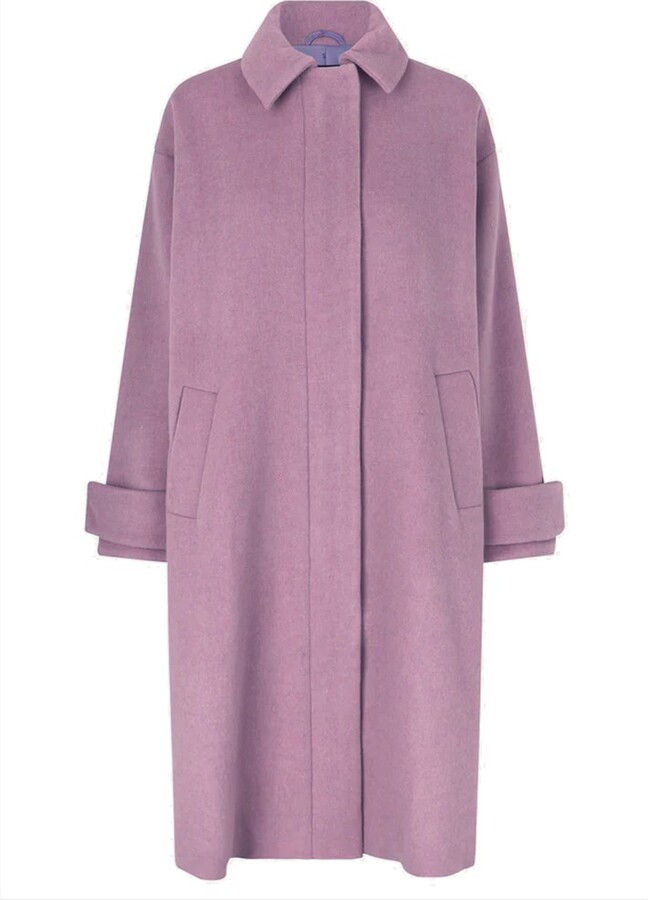 Stine Goya Diana Recycled Wool Coat - Lilac - ShopStyle