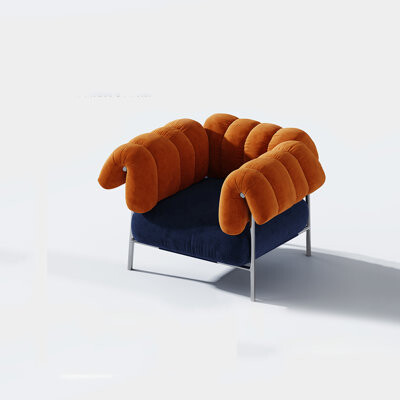 TimberCraft Designs Modern family living room light luxury sofa chair ...