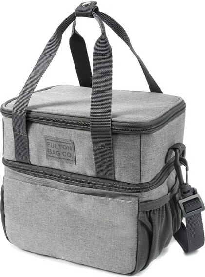 Fulton Bag Co. Jumbo Dual Compartment Lunch Box - Griffin Gray ...