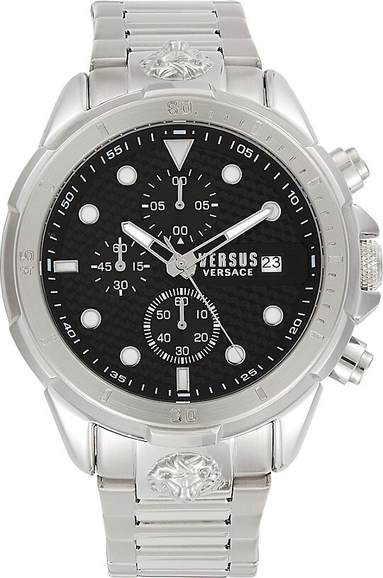 Versus Versace 46MM Analogue Stainless Steel Bracelet Watch - ShopStyle
