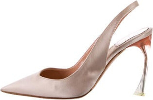 Christian Dior Slingback Satin Slingback Pumps - ShopStyle