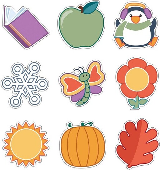 Carson Dellosa Carson-Dellosa Year-Round Seasonal Mega Pack Cutouts ...