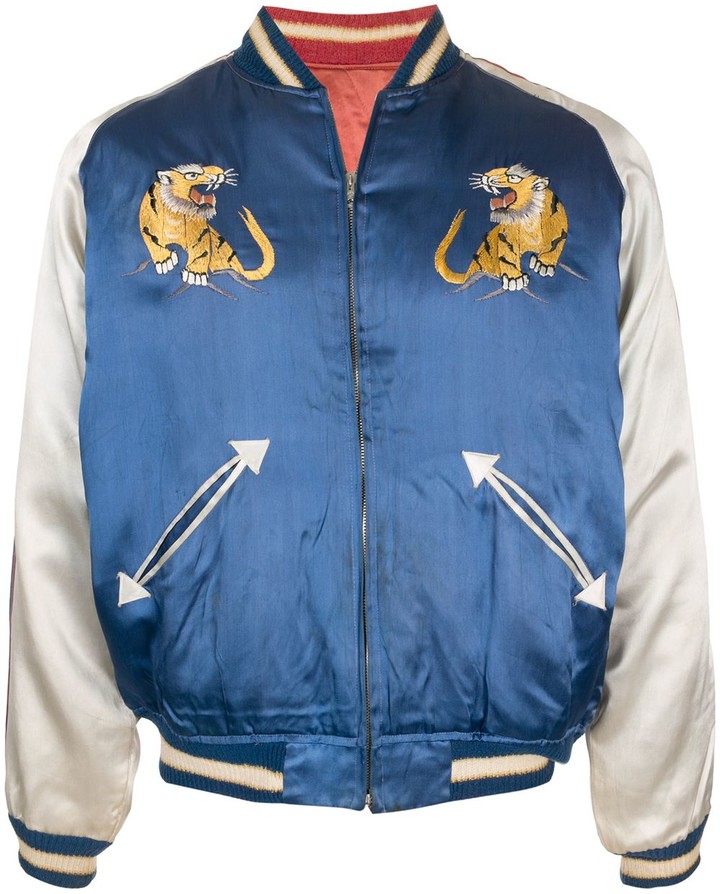 Fake Alpha Vintage 1950s Souvenir bomber jacket - ShopStyle Outerwear